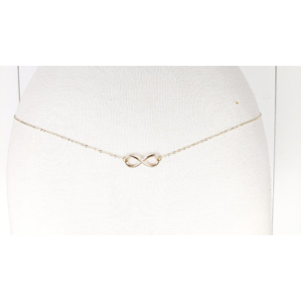 Gold Metal Infinity Symbol Chain Link Dainty Lightwei… - Gem